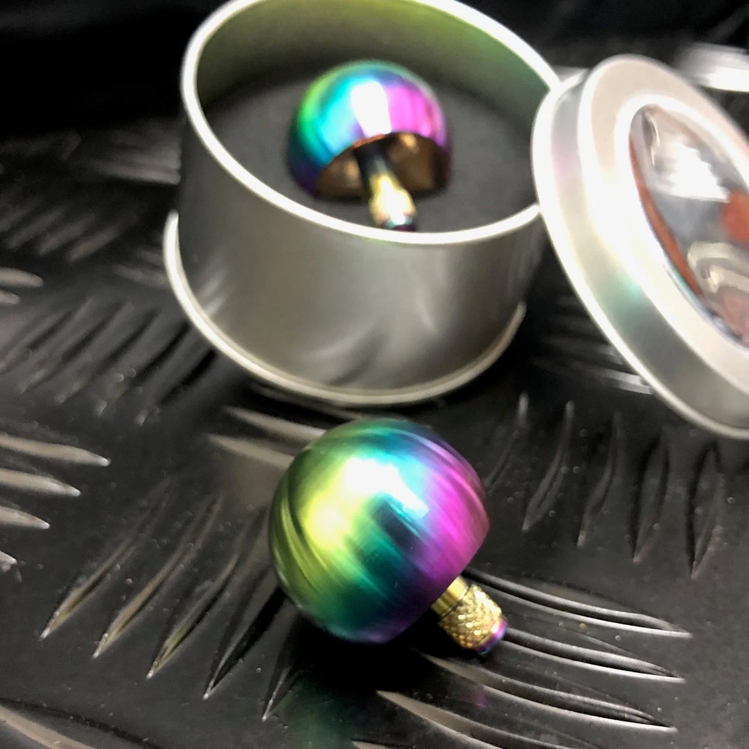 Atomic Spinner - Rainbow Oil Slick - KAIKO Fidget | Brain Spice