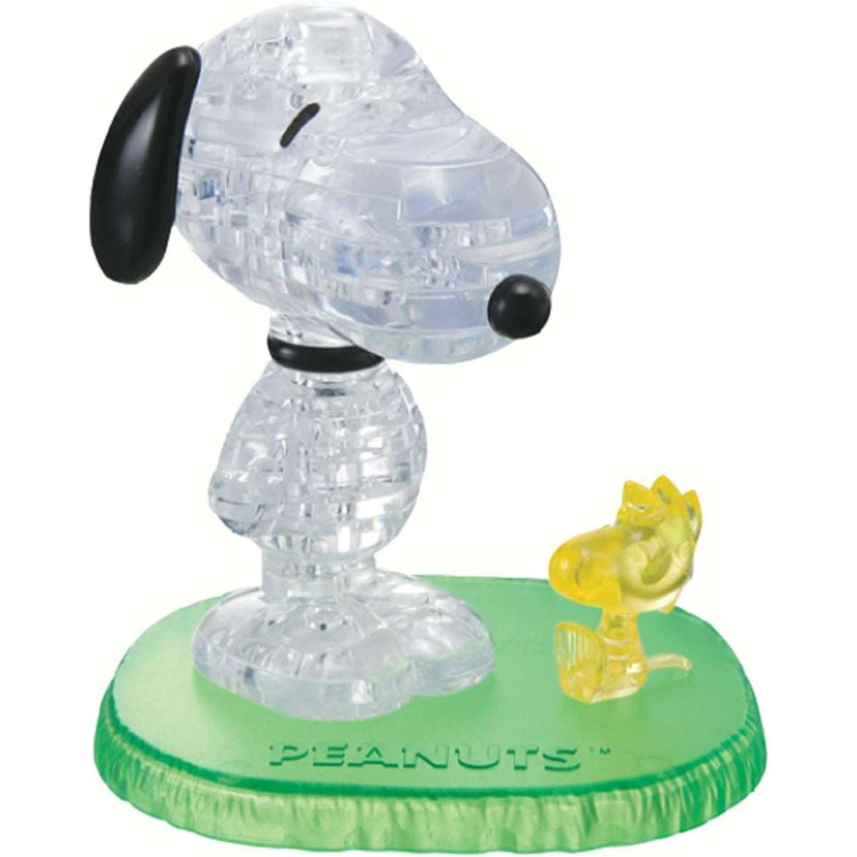 Crystal Snoopy and Woodstock Puzzle - 3D Jigsaw - 34pc | Brain Spice