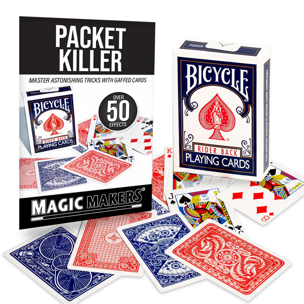 Packet Killer - Over 40 Tricks - With Magic Bicycle Deck | Brain Spice