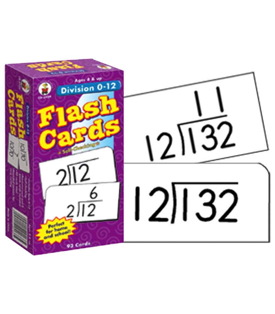 Division 0-12 Flash Cards | Brain Spice