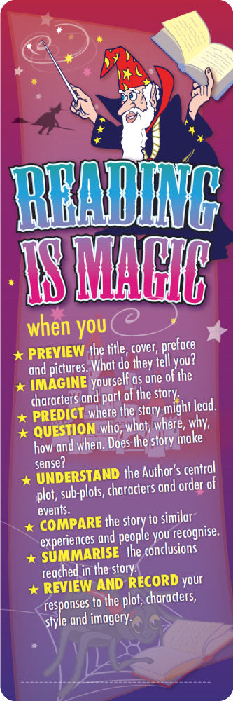 Reading is Magic - Bookmarks | Brain Spice