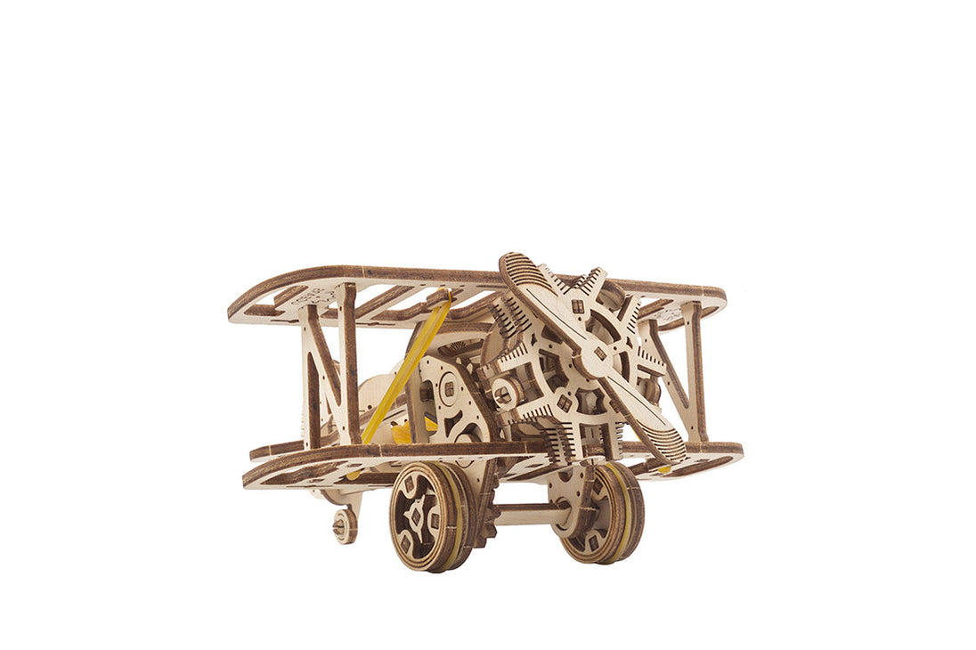 Mini-Biplane - uGears | Brain Spice