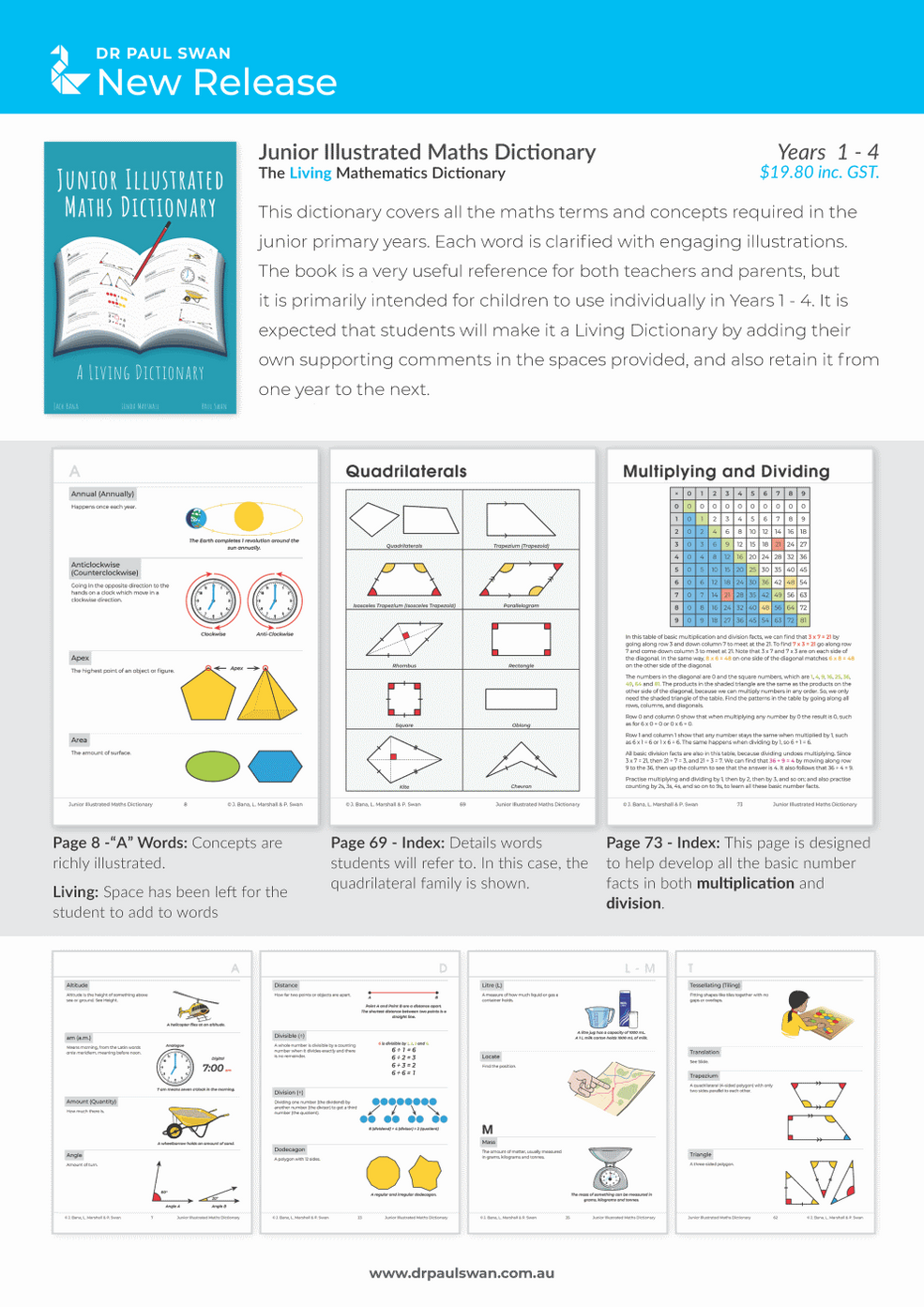 Junior Illustrated Maths Dictionary | Brain Spice